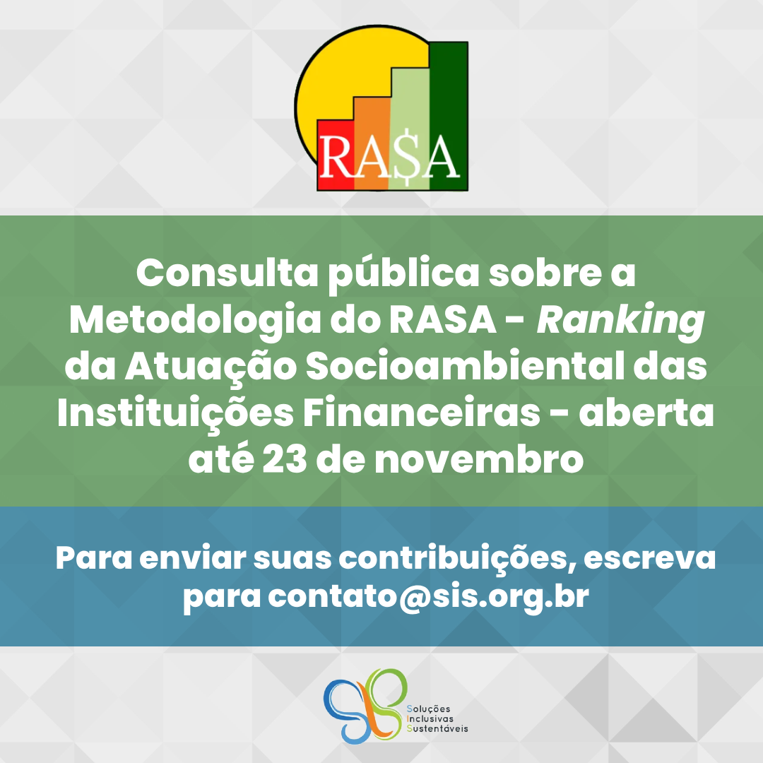 Consulta pública sobre a Metodologia do RASA – Ranking da Atuação ...